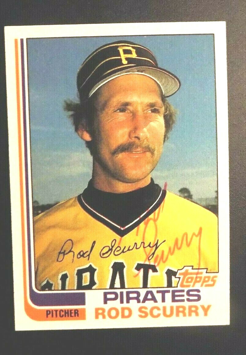 Rod Scurry Pittsburgh Pirates 1982 Autographed Card | eBay
