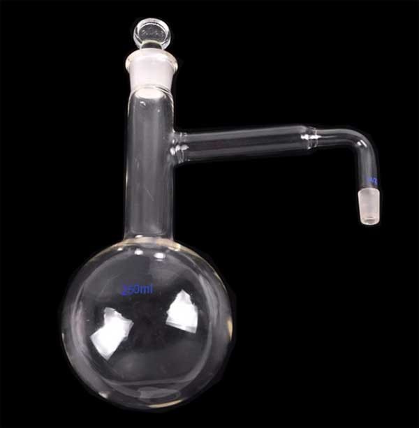 100ml-1000ml Distilling Flask Borosilicate Lab Glass with Side Arm ...