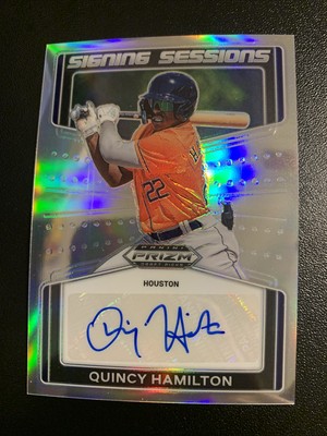 2022 Prizm Draft Picks Quincy Hamilton Silver Auto Houston Astros Prizm ...