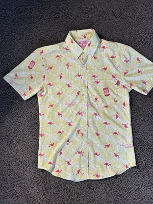 RSVLTS Shirt Mens Small S Natural Light "Naturdays Flamingo" Short ...