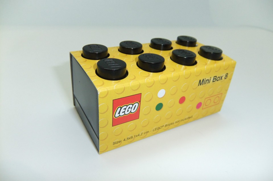 LEGO MINI 8 STORAGE BOX FOR SMALL SNACKS - 9 COLOURS FREE P&P CHECK ...