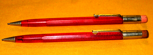 2 VTG. RED K780 SCRIPTO TRANSLUCENT MECHANICAL PENCILS | eBay