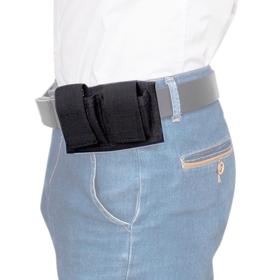 Tactical Revolver Double Speed Loader Belt Ammo Pouch for 22 32 38 357 ...