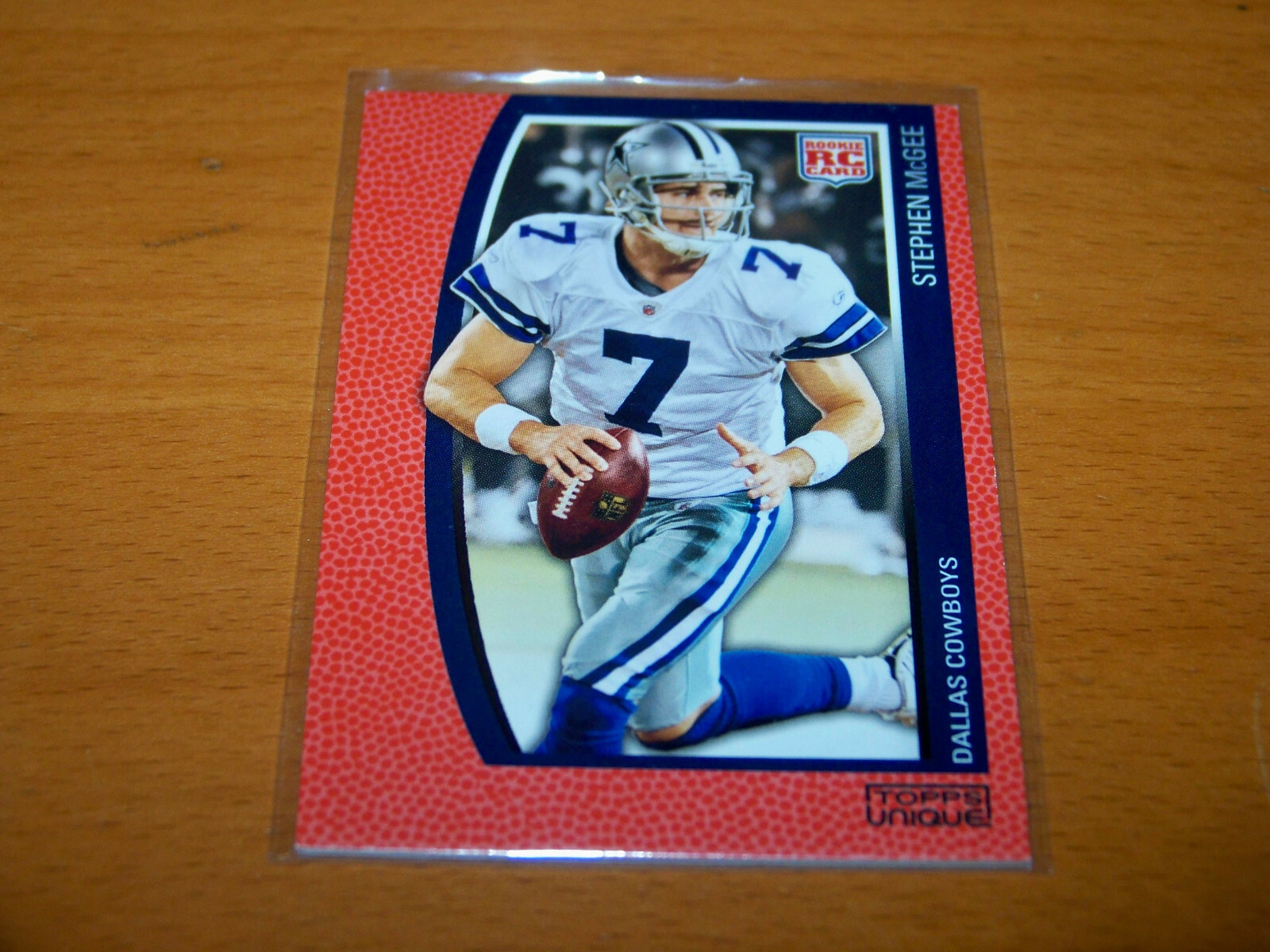 COWBOYS STEPHEN MCGEE 2009 TOPPS UNIQUE RED #182 712/799 ROOKIE CARD RC ...