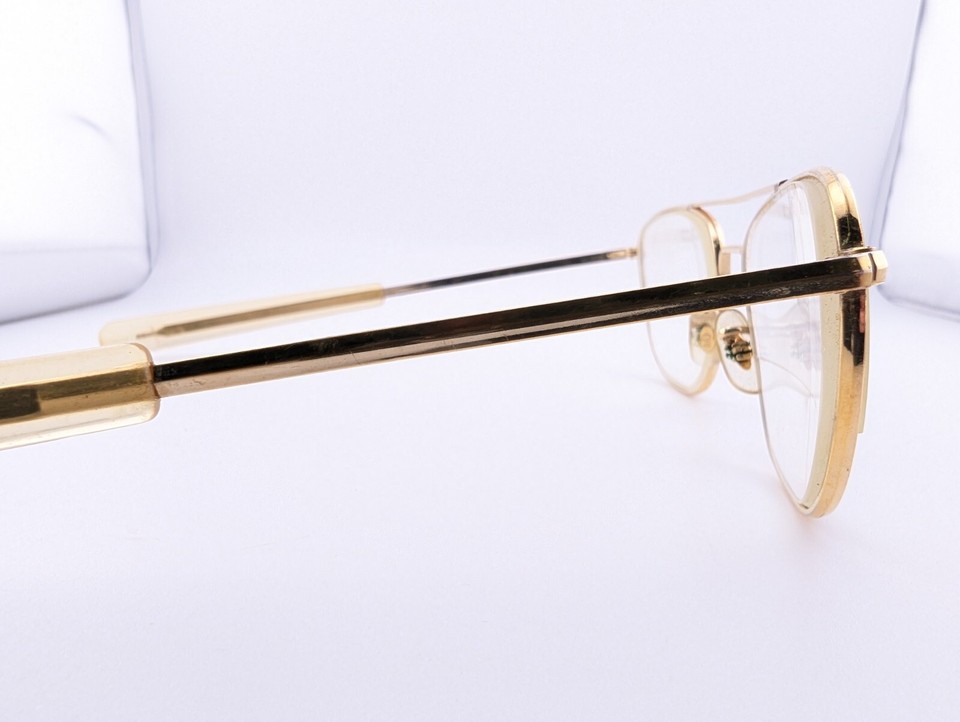 American Optical Eyeglasses, Frames Only, Aviator Shiny Gold 52-20 ...