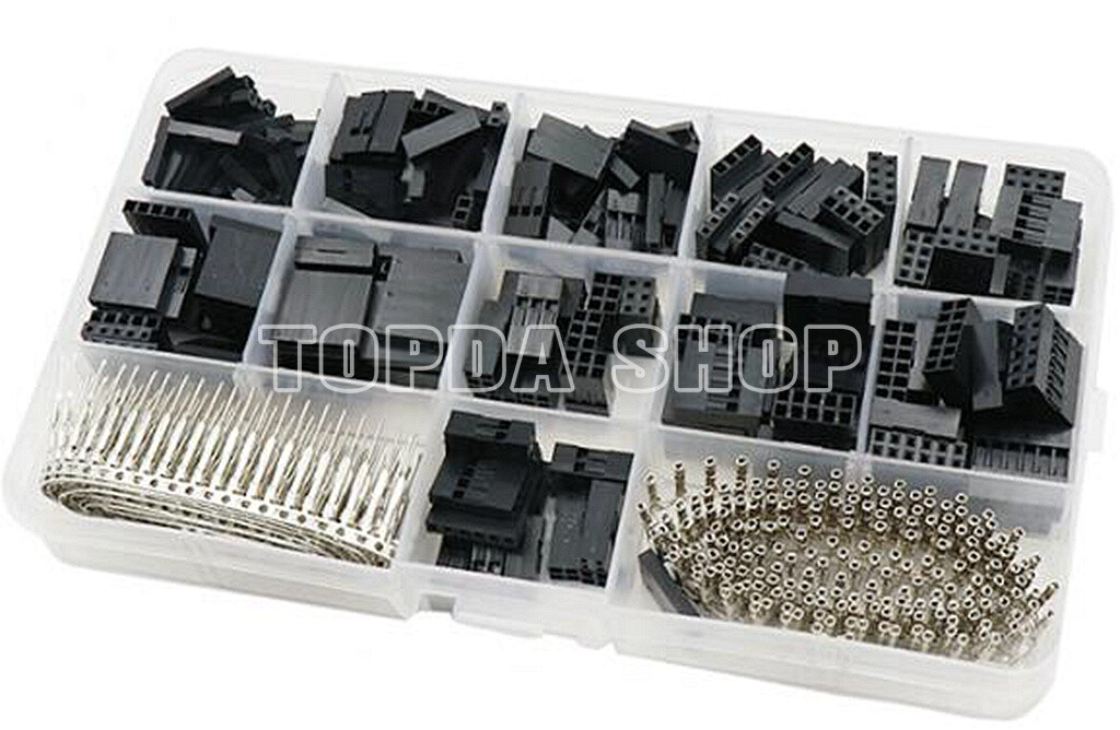620pcs 2.54mm single and double row Dupont connector housing with ...
