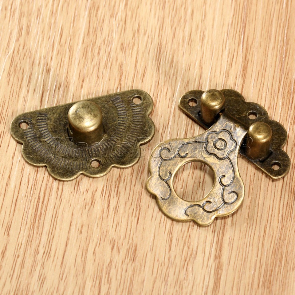 Europe Vintage Style Jewelry Box Case Decorative Hasp Cabinet Lock ...