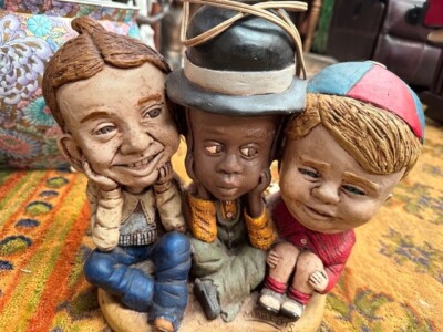 Rare Little Rascals Vintage Plaster Statue Lamp Stimi, Alfala, and ...