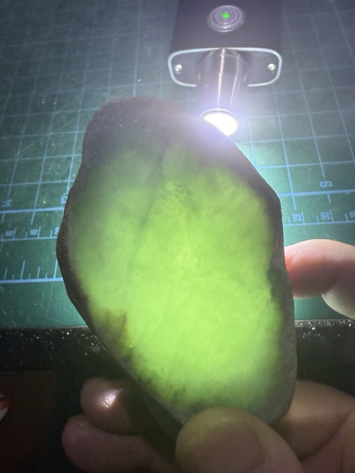 313g Burmese jadeite slab糯冰大牌料 | eBay