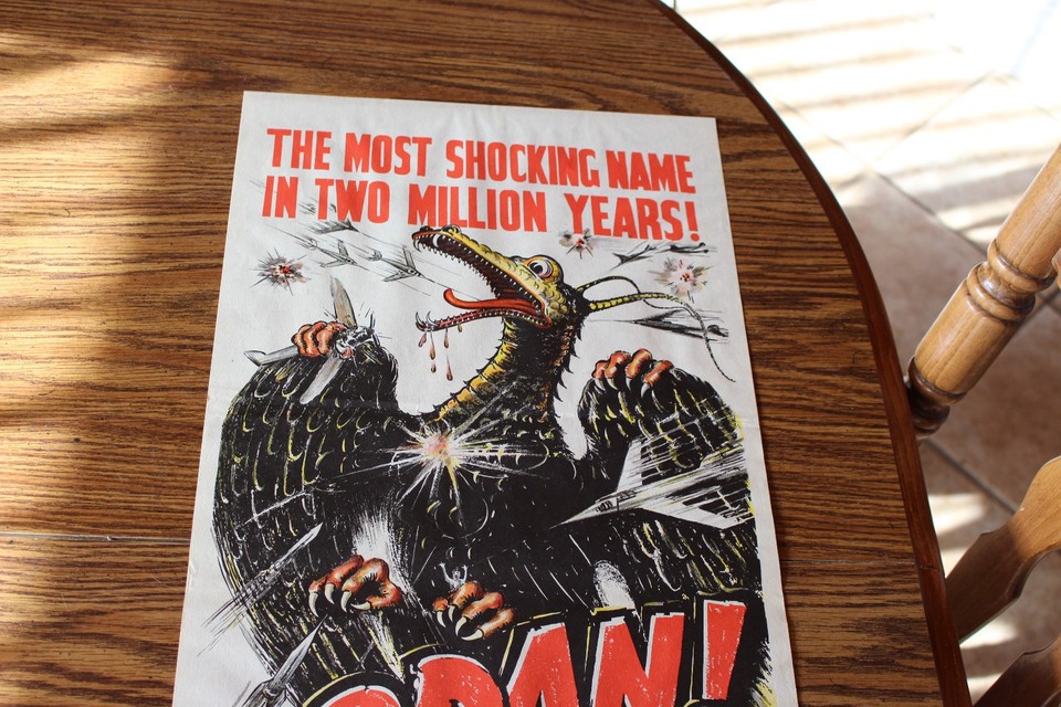 Rodan Original Movie Poster Japanese horror Super Nice | eBay