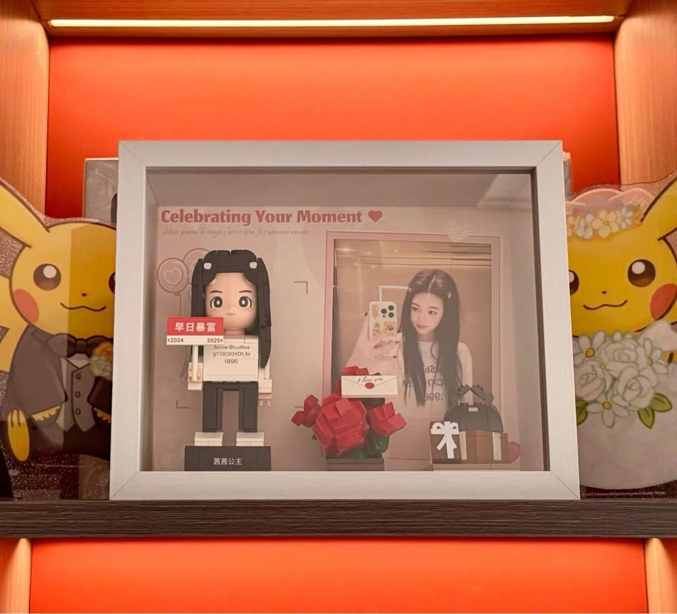 Custom Photo Building Blocks Personalized Couple Portrait Handmade Gift ...