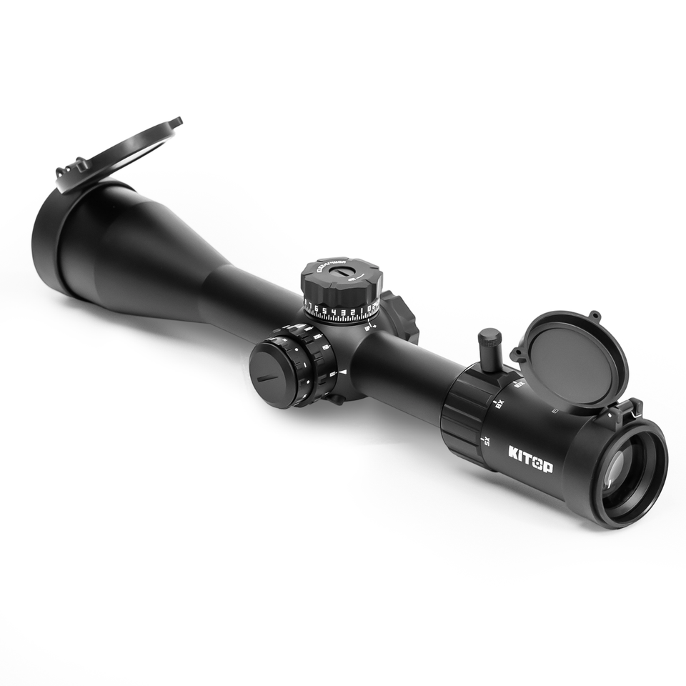 KiTOP Optics 5-20x50mm Crosshair Rifle Scope w/ FFP Illuminated MOA ...