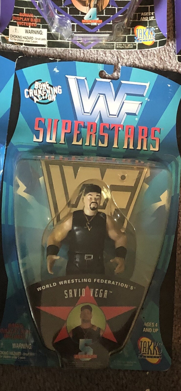 SAVIO VEGA BCA WWF SUPERSTARS SERIES 5 BONE 12 WWE JAKKS WRESTLING ...
