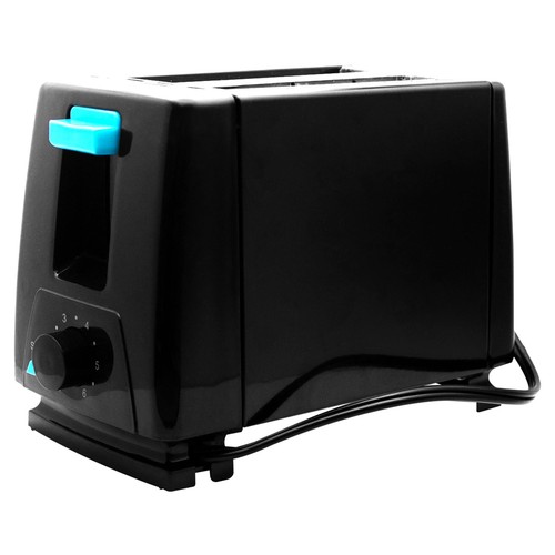 Compact 2 Slice Sleek Toaster with 6 Shade Settings Extra Long Slots ...
