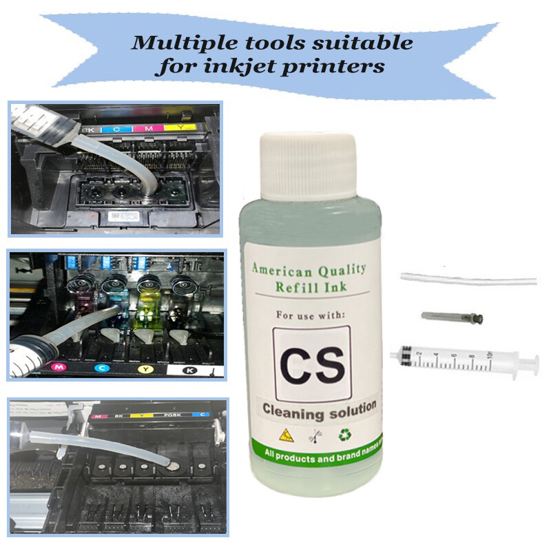 VC Clean Print Head Nozzle Unclog Cleaning Solution for Inkjet Printer ...