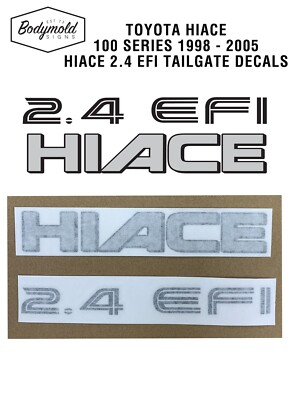 Toyota HIACE 1998 to 2005 HIACE 2.4 EFI tailgate decals | eBay Australia