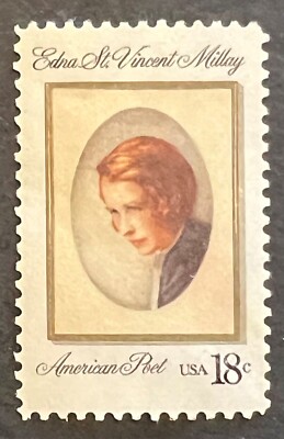 Scott#: 1926 - Edna St. Vincent Millay 18¢ 1981 Single Stamp MNHOG | eBay