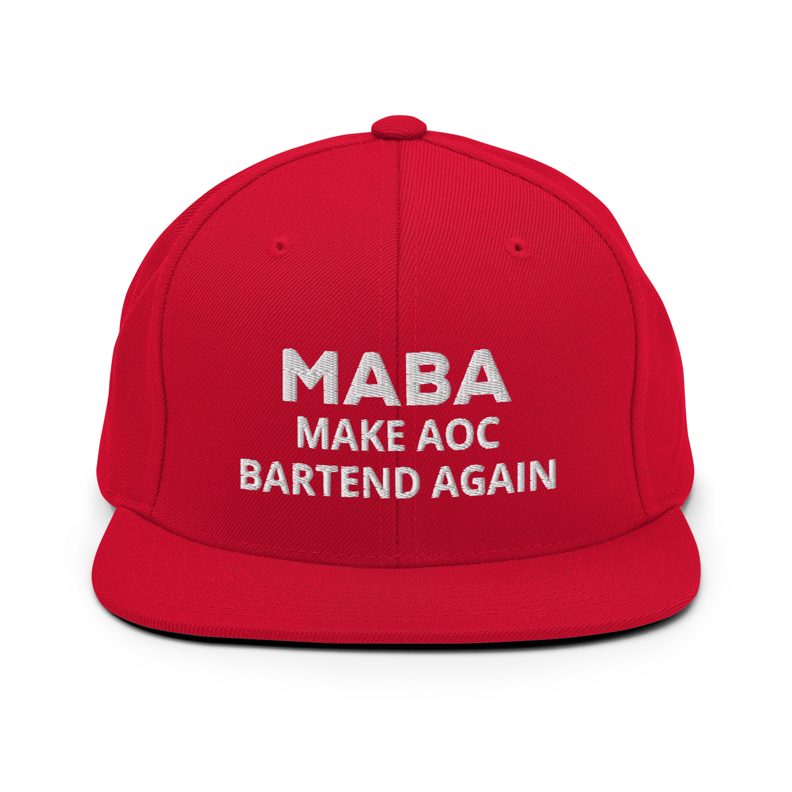 MABA Make AOC Bartender Again Snapback Hat Alexandria Ocasio Cortez | eBay
