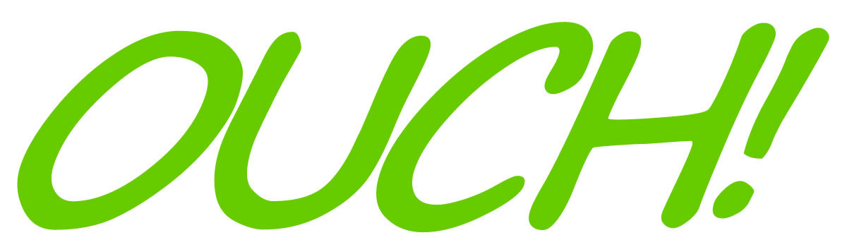 OUCH! Dent Cover Up JDM Racing Drifting Car Sticker Decal Choose Your ...