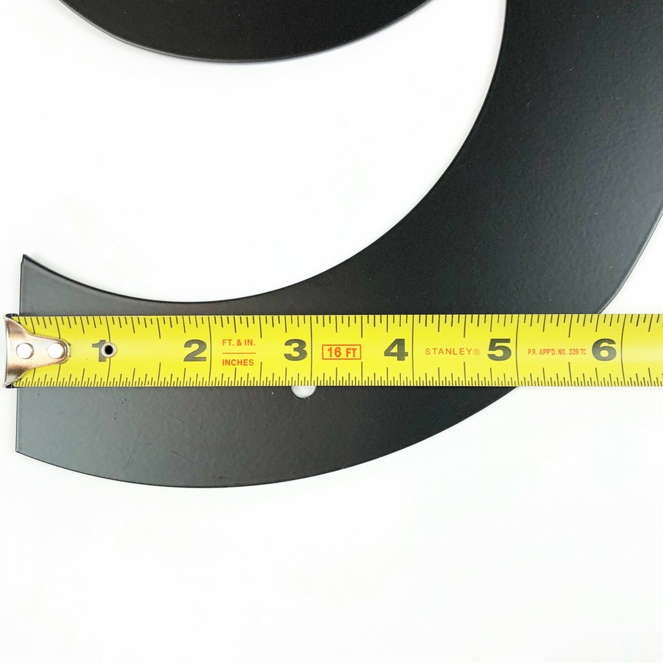 12 inch 0 to 9 Large Numbers Black Metal Iron Home House Street ...