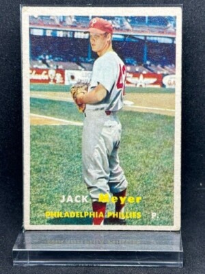 Jack Meyer 1957 Topps Baseball Pitcher Philadelphia Phillies Card No ...