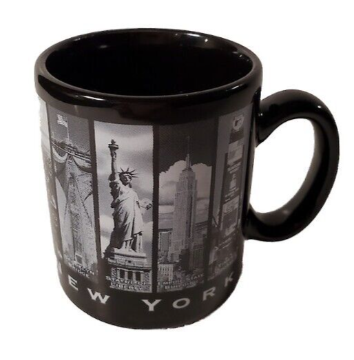 New York City Mug Cup New York City Mini Mug Black NYC Souvenir Mug | eBay