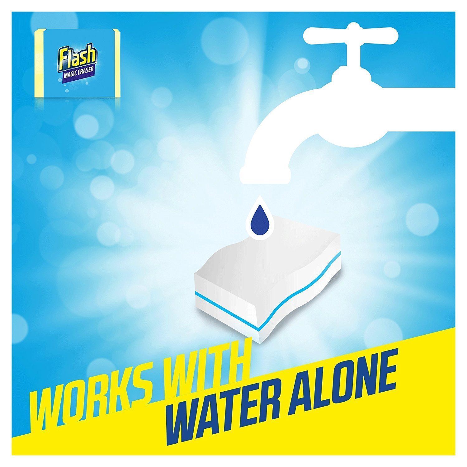 2x Flash Magic Eraser Extra Power Household Cleaner Tough Surface Stain ...