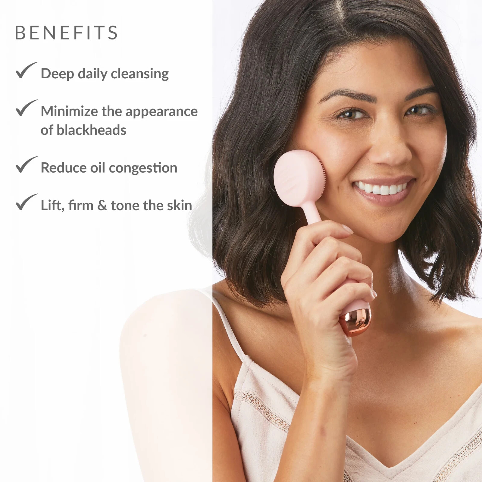 PMD Clean Smart Facial Cleansing Device - Blush Pink | eBay