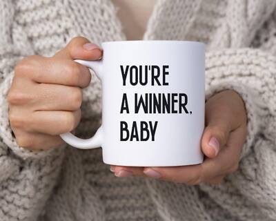 You're A Winner Babe Mugs Adult Humor Friendship Mugs Funny Valentines ...