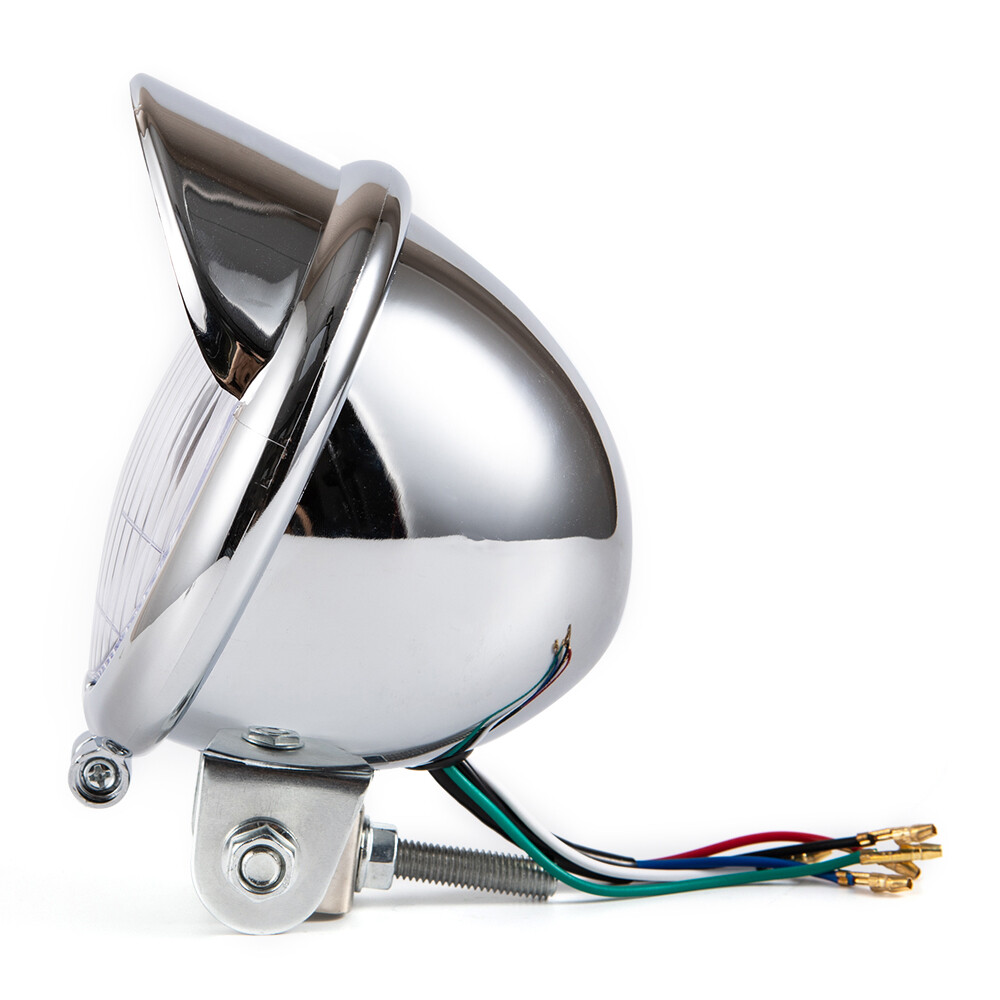 Motorcycle LED Headlight Head Lamp For Harley Chopper Custom Universal ...