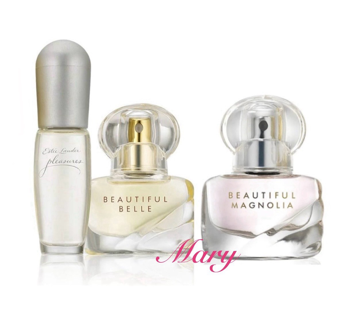 Estee Lauder 3-Pc Beautiful, Magnolia & Pleasure Parfum Miniature Gift ...