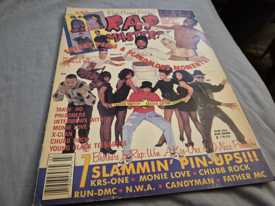 RAP MASTERS magazine Big Daddy Kane Ice Cube Vanilla Ice LL Cool J Run ...