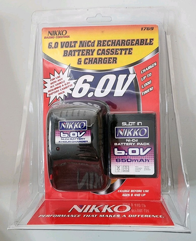 Nikko Radio Control 6.0 Volt NiCd Rechargeable Battery Cassette ...