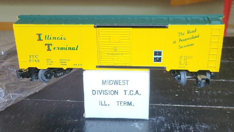MTH? #9748 ILLINOIS TERMINAL BOXCAR. LIMITED EDITION. Midwest Div TCA ...