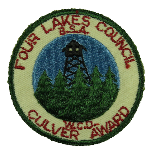 1950s Four Lakes Council Culver Award Patch Wisconsin | eBay