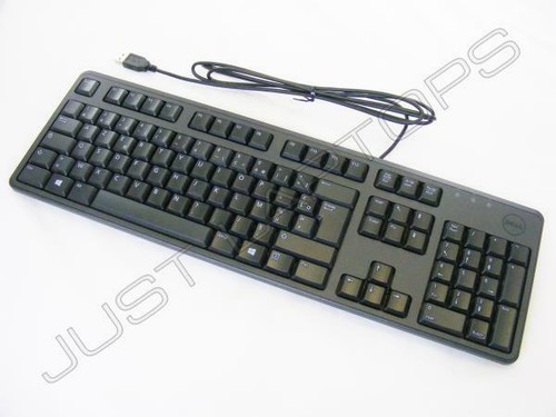 Genuine Dell French Francais USB Desktop PC Keyboard Clavier 0DJ497 ...