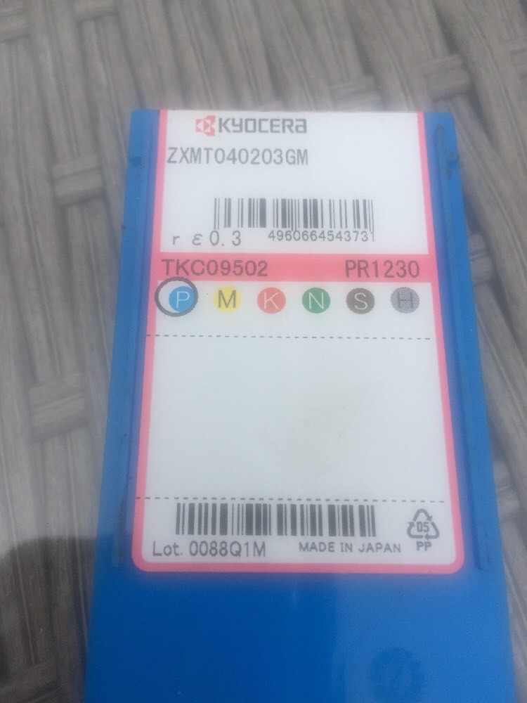 10 Kyocera Carbide U Drill Inserts ZXMT 040203GM ( PR1230) DRX Magic ...