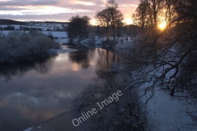 Photo 6x4 View downstream from the Bridge of Isla Meikleour The Isla ...