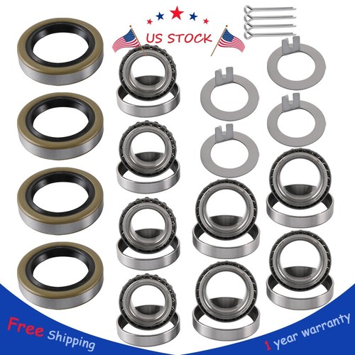 4Pcs Trailer Hub Bearings Kit L68149 L44649 For 3500lb Trailer Axel 84 ...