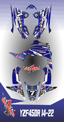 Graphics Kit Custom Printed for Yamaha YFZ450R YFZ 45R(2014-2021) SWIRL ...