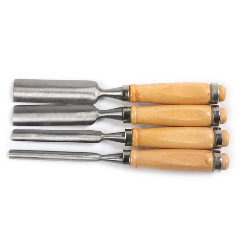 4Pcs 240mm Wood Carving Chisel Tool 45#Steel Gouge Set 6/12/18/24mm ...