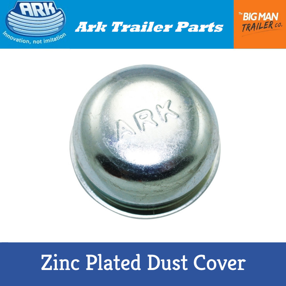 Ark Trailer Zinc Plated Dust Cap 63mm Bearing Cover 12” and 10” Drum ...