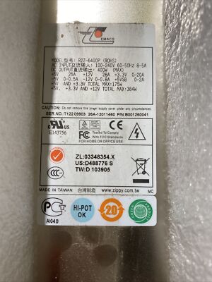 EMACS R2Z-6400P 400 WATTS POWER SUPPLY Brand New | eBay