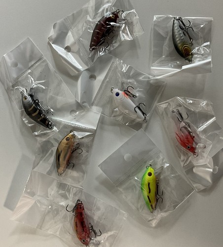 LOT OF 400 Pc John Hott Darting R2 Mini Roundbill Balsa Crankbaits | eBay