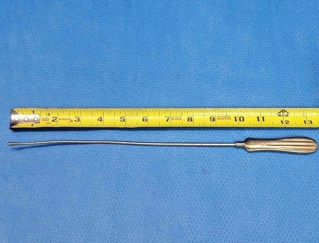 Aesculap Stainless Curved 33cm Malleable Sims Uterine Probe EO012R ...