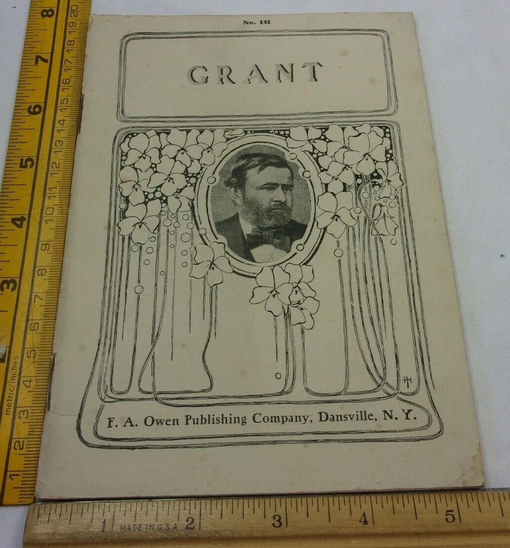Ulysses S Grant Elizabeth McKane 1905 illustrated pamphlet 32pg book ...