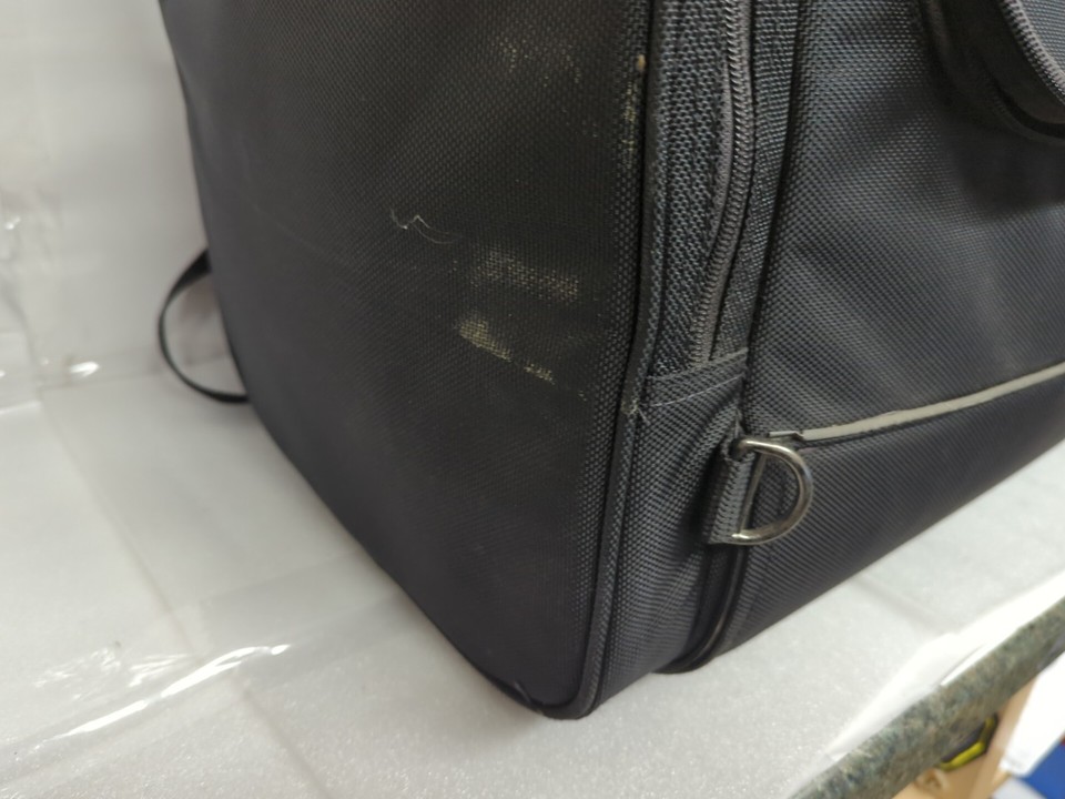 T-Bag Motorcycle Sissy Bar/Rear Luggage Bag + Rain Cover, Black ...