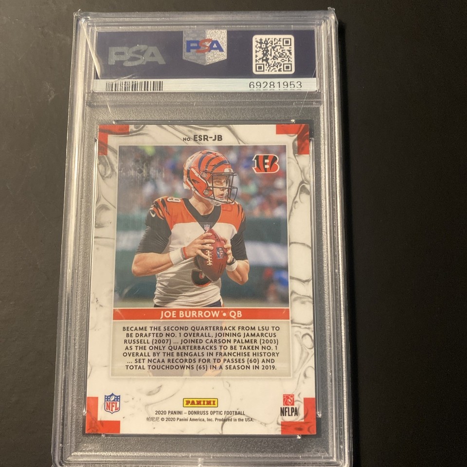 Joe Burrow RC -PSA 10- 2020 Panini Donruss Optic - Elite Series Rookies #ESR-JB | eBay