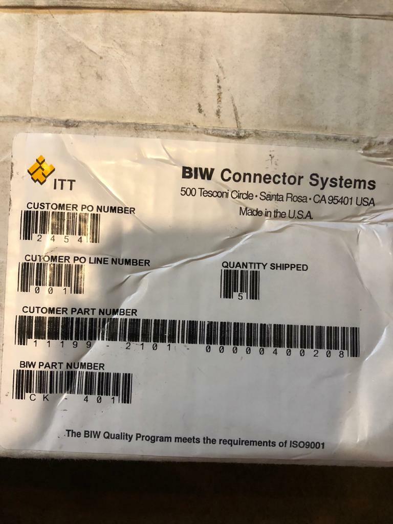 2 items ITT BIW Connector systems conversion kit CK-401, #4awg round ...