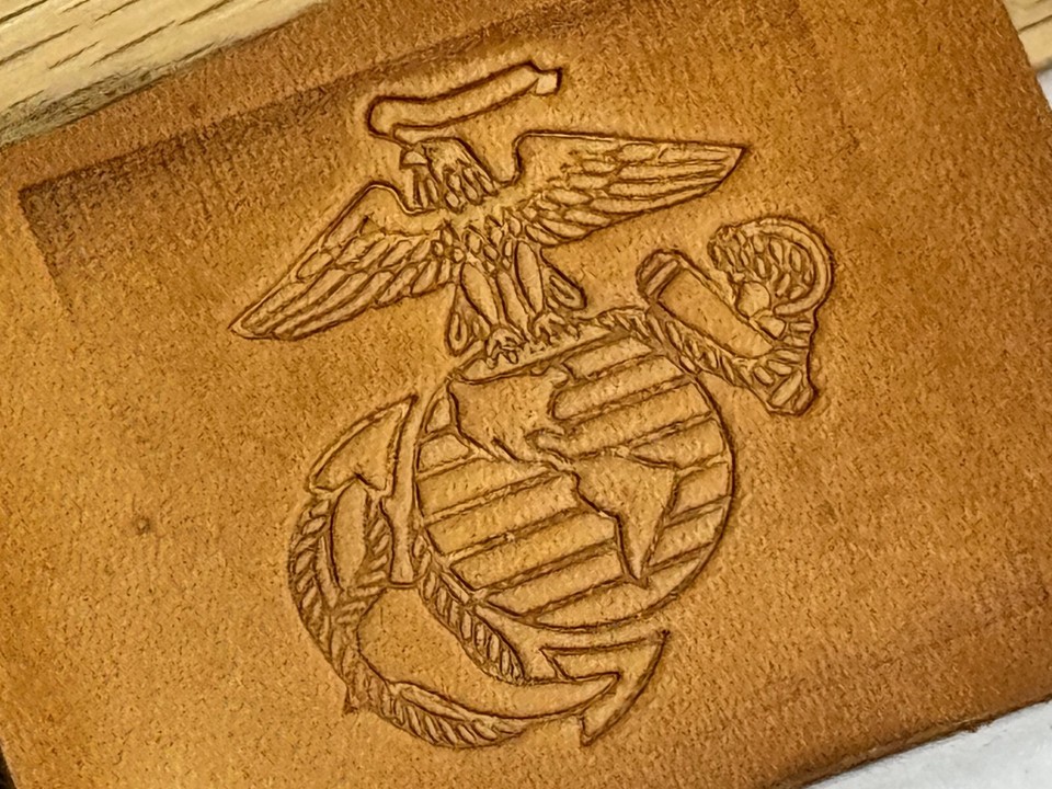 USMC EGA Eagle Globe Anchor Leather Stamp - Acrylic US Marines | eBay